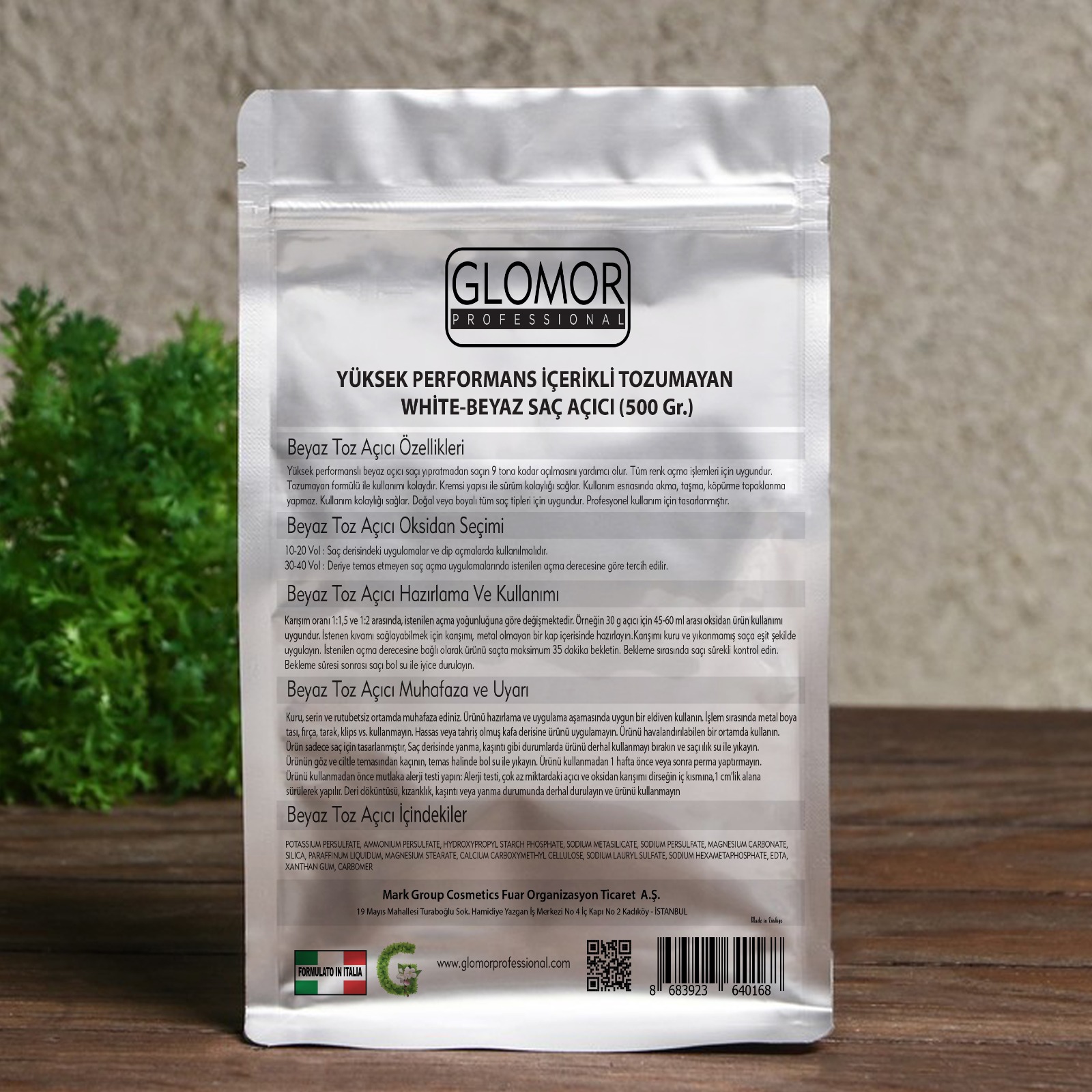 GLOMOR Yüksek Performans Içerikli Tozumayan White-beyaz Saç Açıcı (500 ...